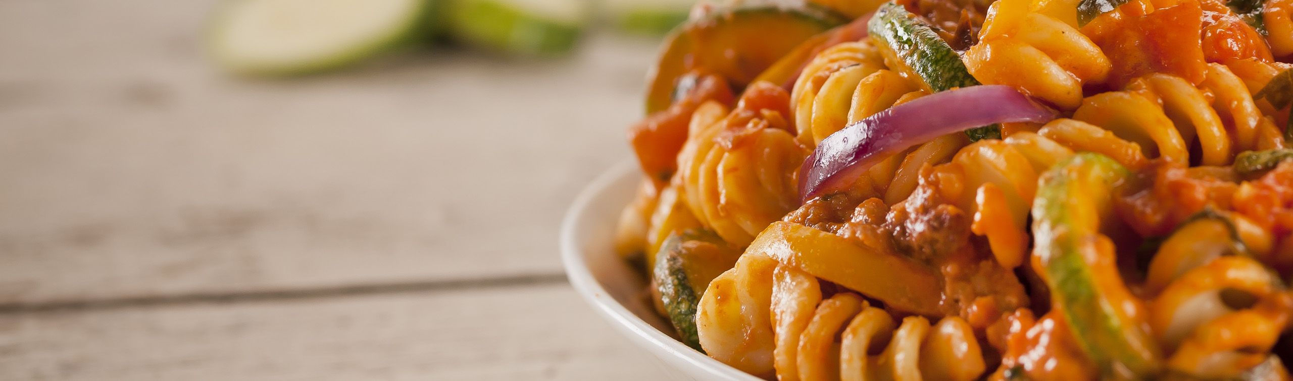 Diablo Basil Rotini with Summer Vegetables - Love of Food