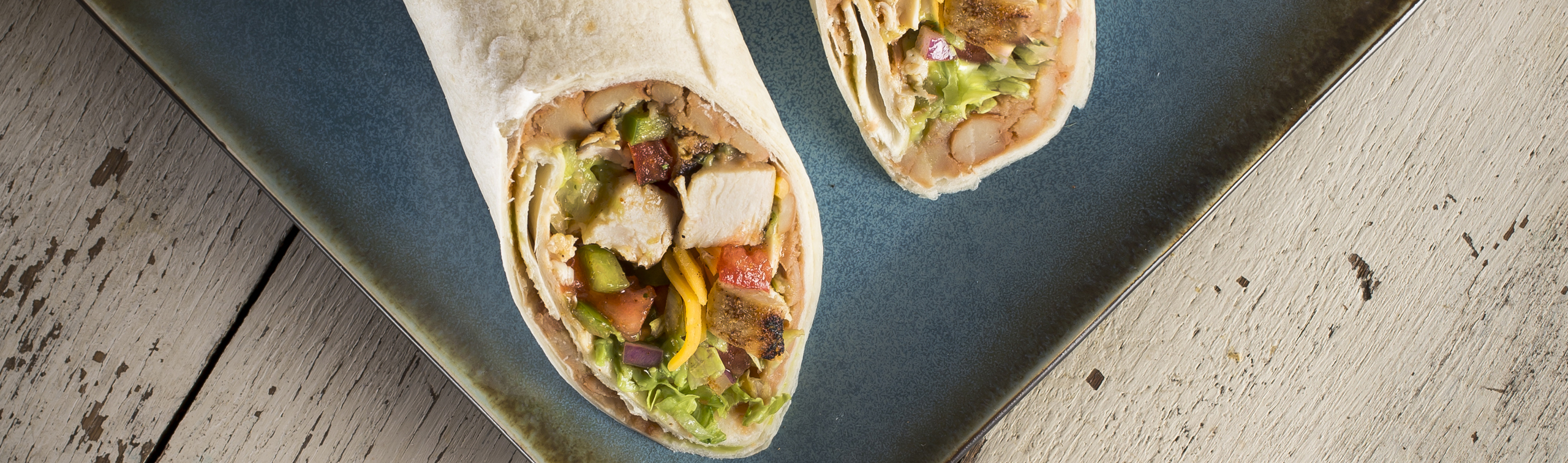 Seven Layer Chicken Wrap - Love of Food