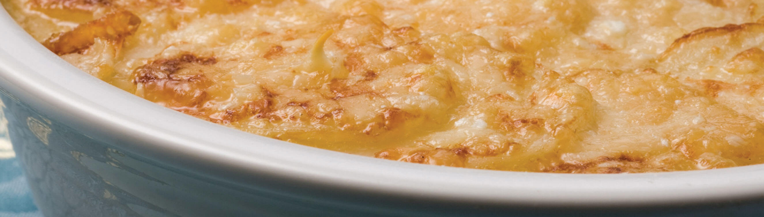 Three Cheese Gratin Potatoes - Love of Food