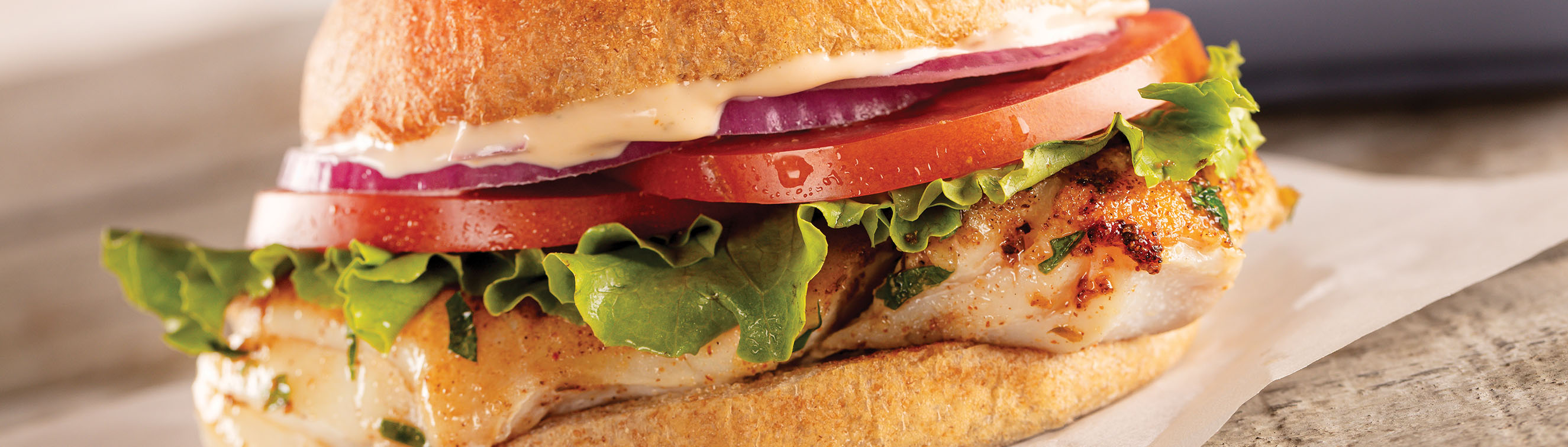 New England Grilled Cod Sandwich - Love of Food