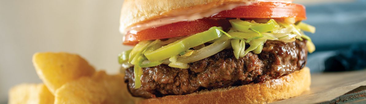 Dominican Chimi Burger - Love of Food